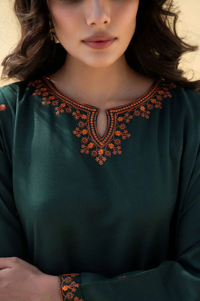 Dark Green Two Piece – Abeeha Collection