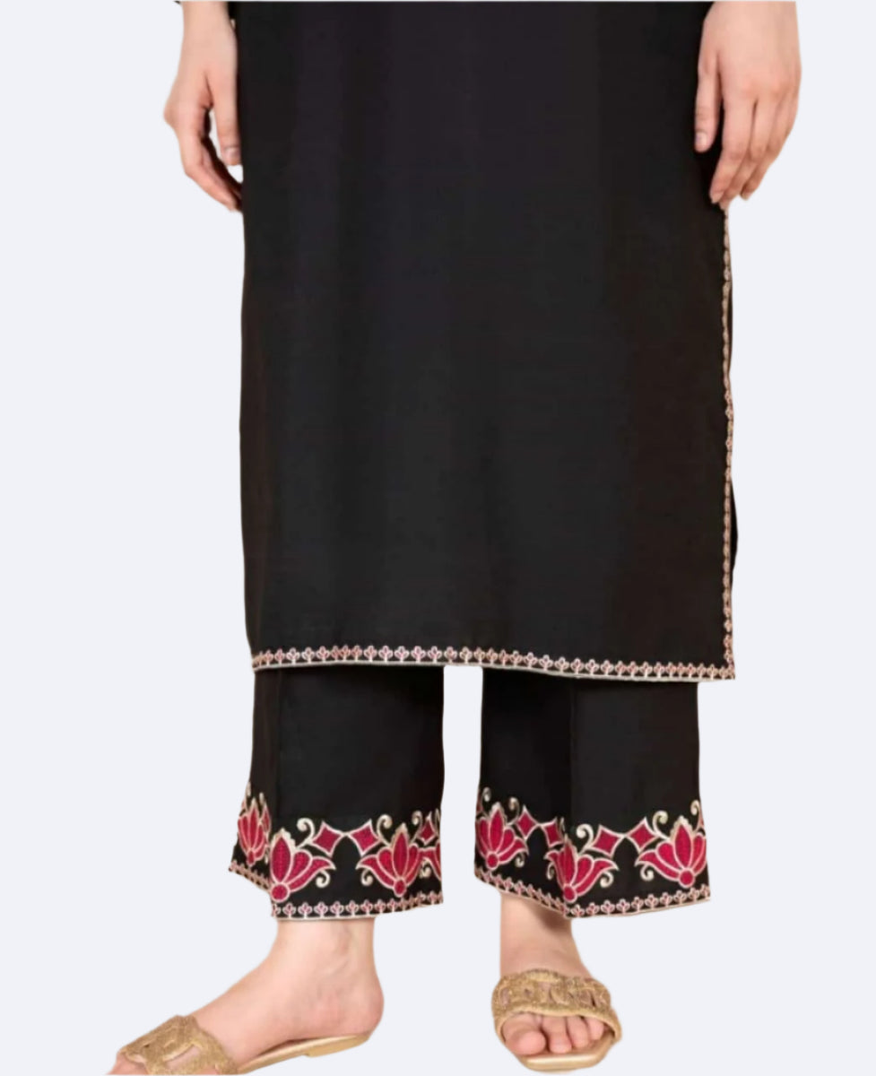 Black Rose Premium linen 2pcs – Abeeha Collection