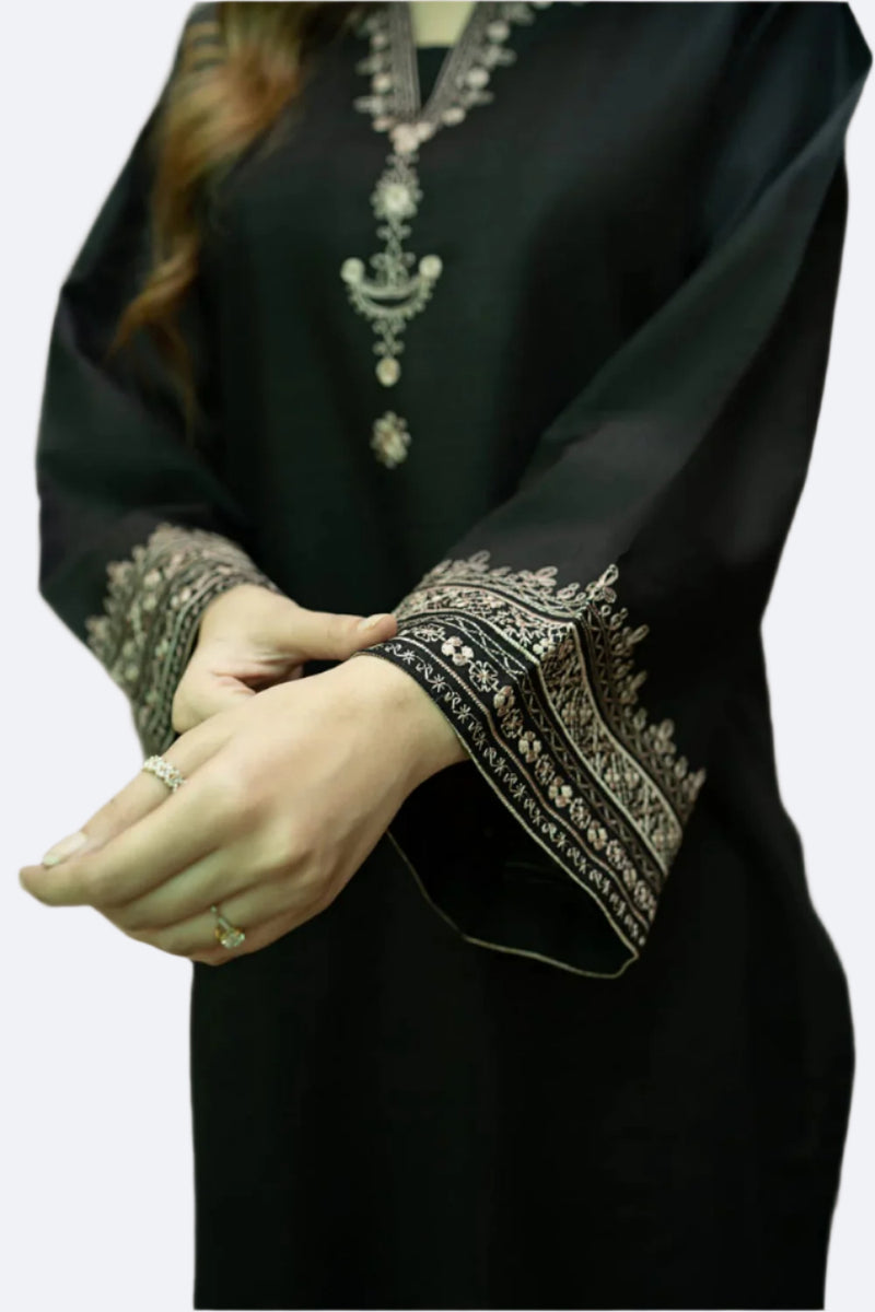 Black Embroidery 2-piece suits – Abeeha Collection