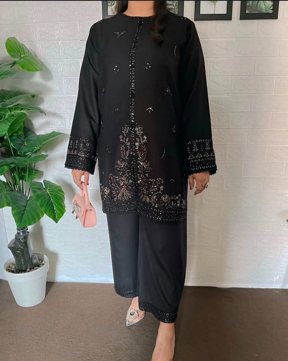 Sea Shell Embroidered 2Pc – Abeeha Collection