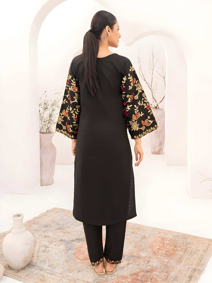Kesia Black Emb 2Pc – Abeeha Collection