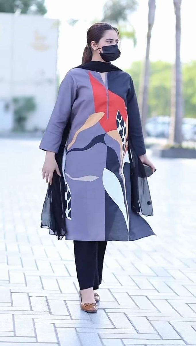 Digital Printed 2-Piece – Abeeha Collection