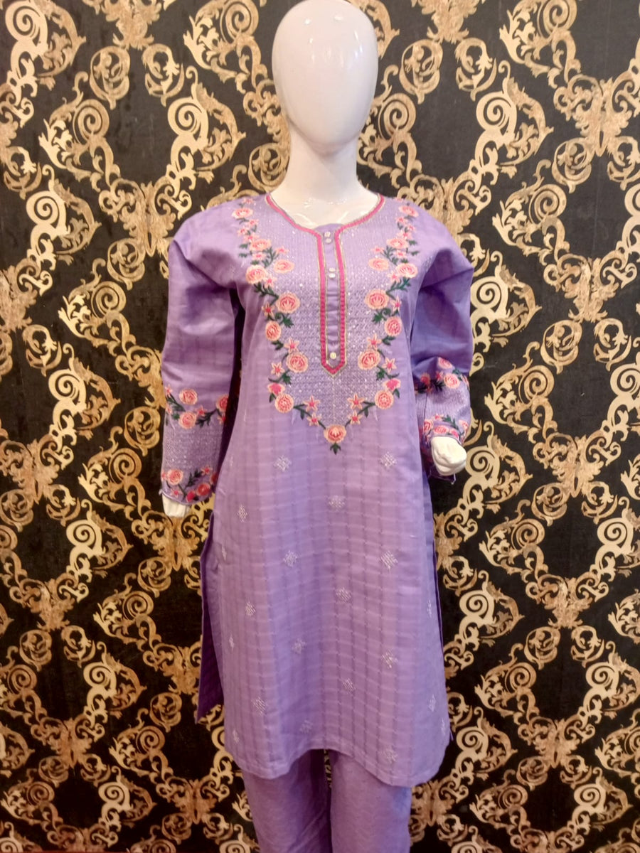 Abeeha embroidery 2 pc – Abeeha Collection